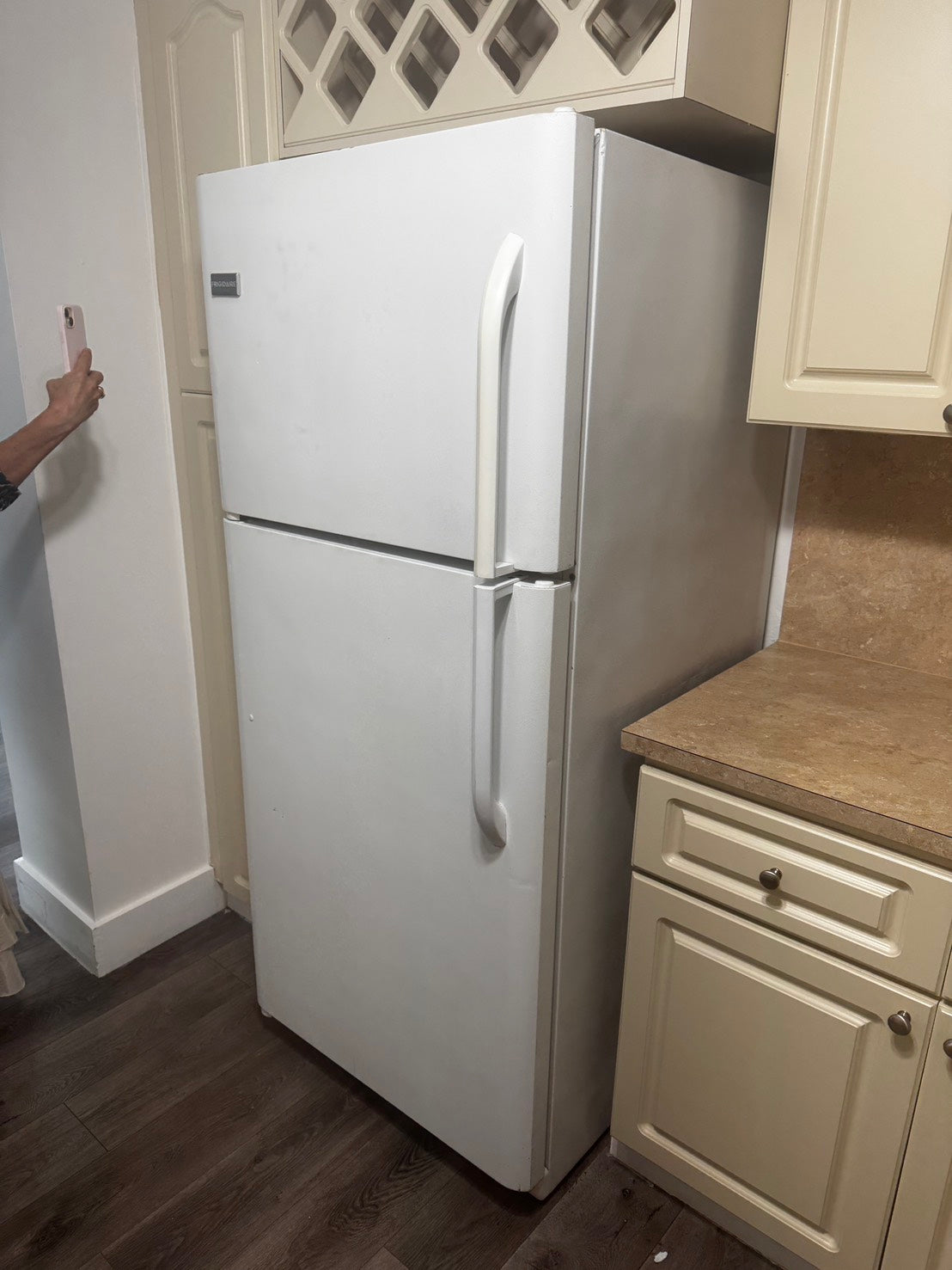 Product Sold – Frigidaire White Top and Bottom Refrigerator with Ice M ...